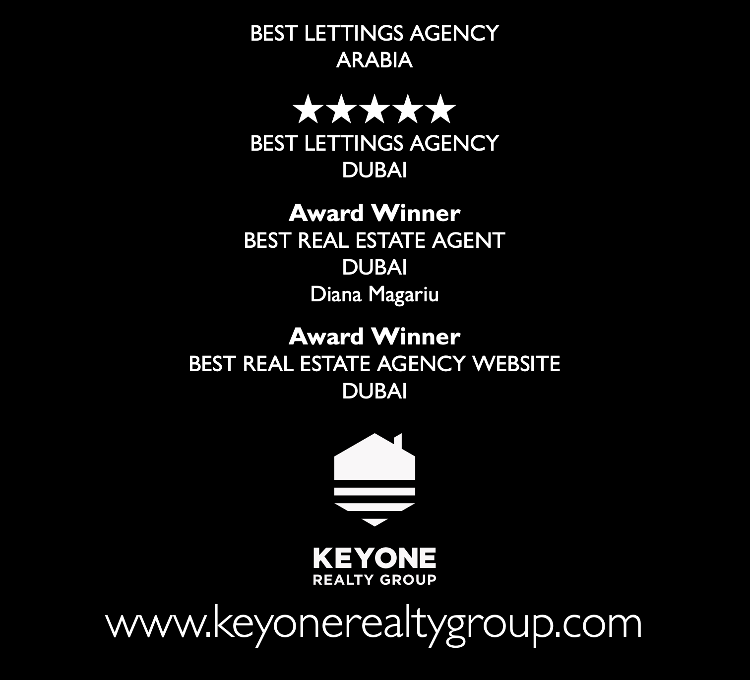 Key One Realty Group Crowned Best Lettings Agency in Arabia